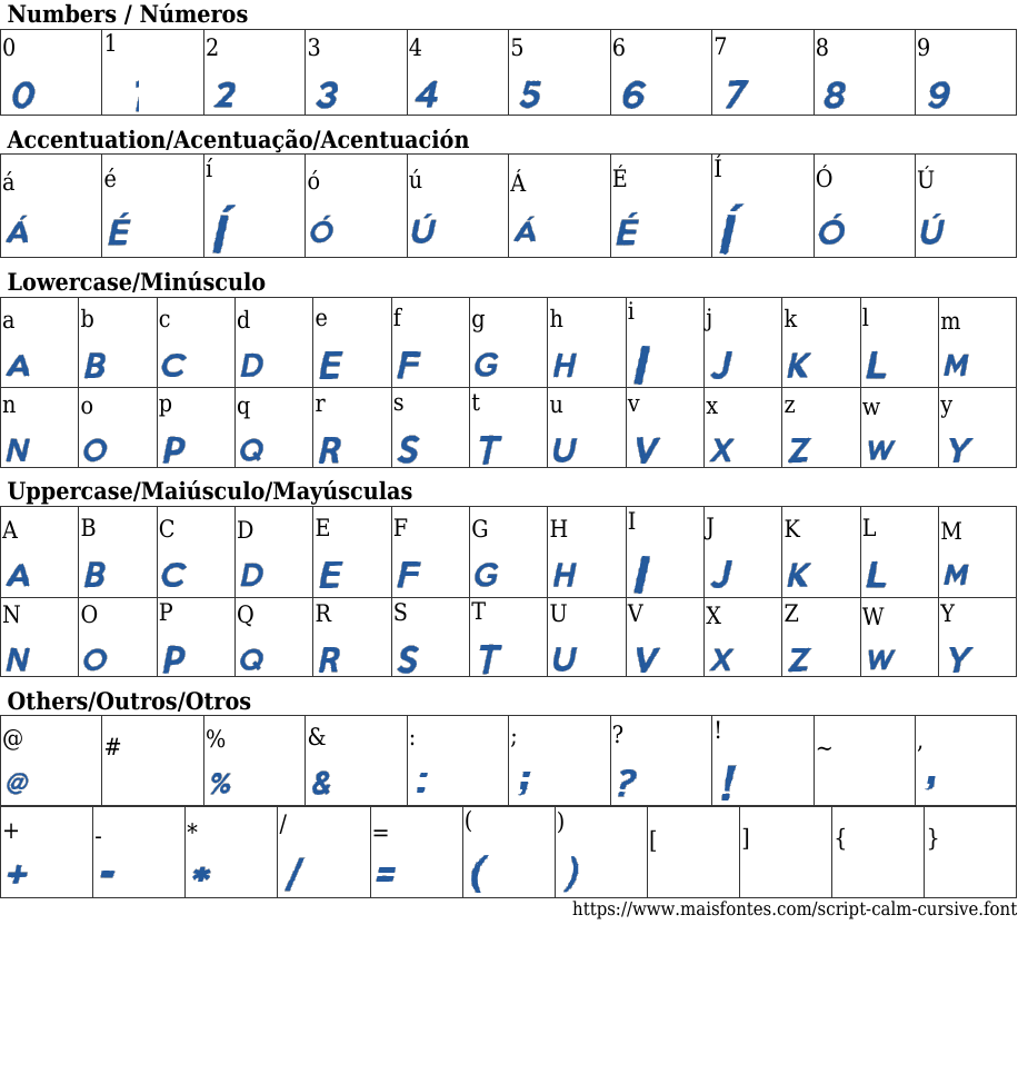 Script Calm Cursive: Free Font Download | MaisFontes