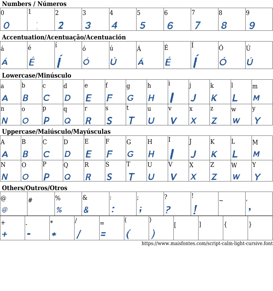 Script Calm Light Cursive: Free Font Download | MaisFontes