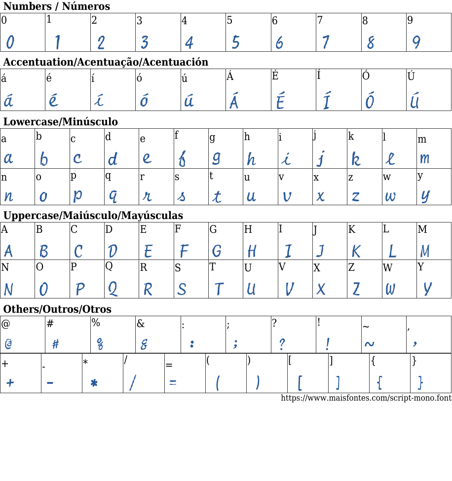 Script Mono: Free Font Download | MaisFontes