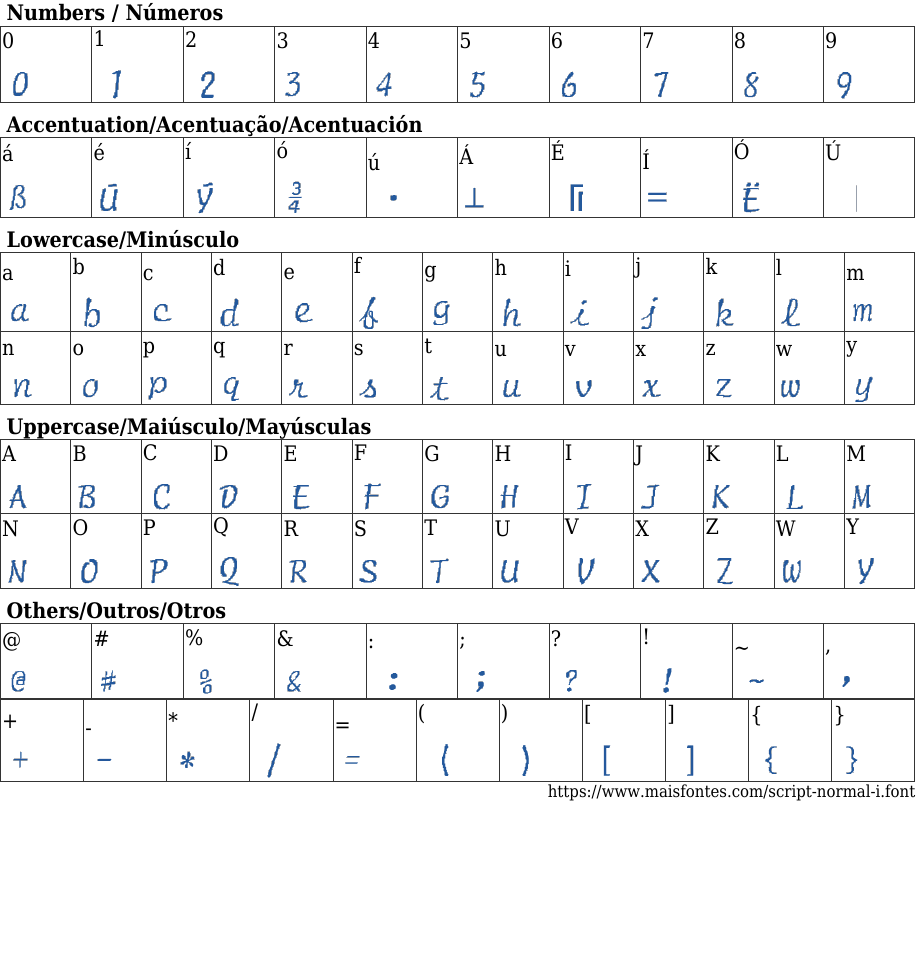 Script Normal I: Free Font Download | MaisFontes