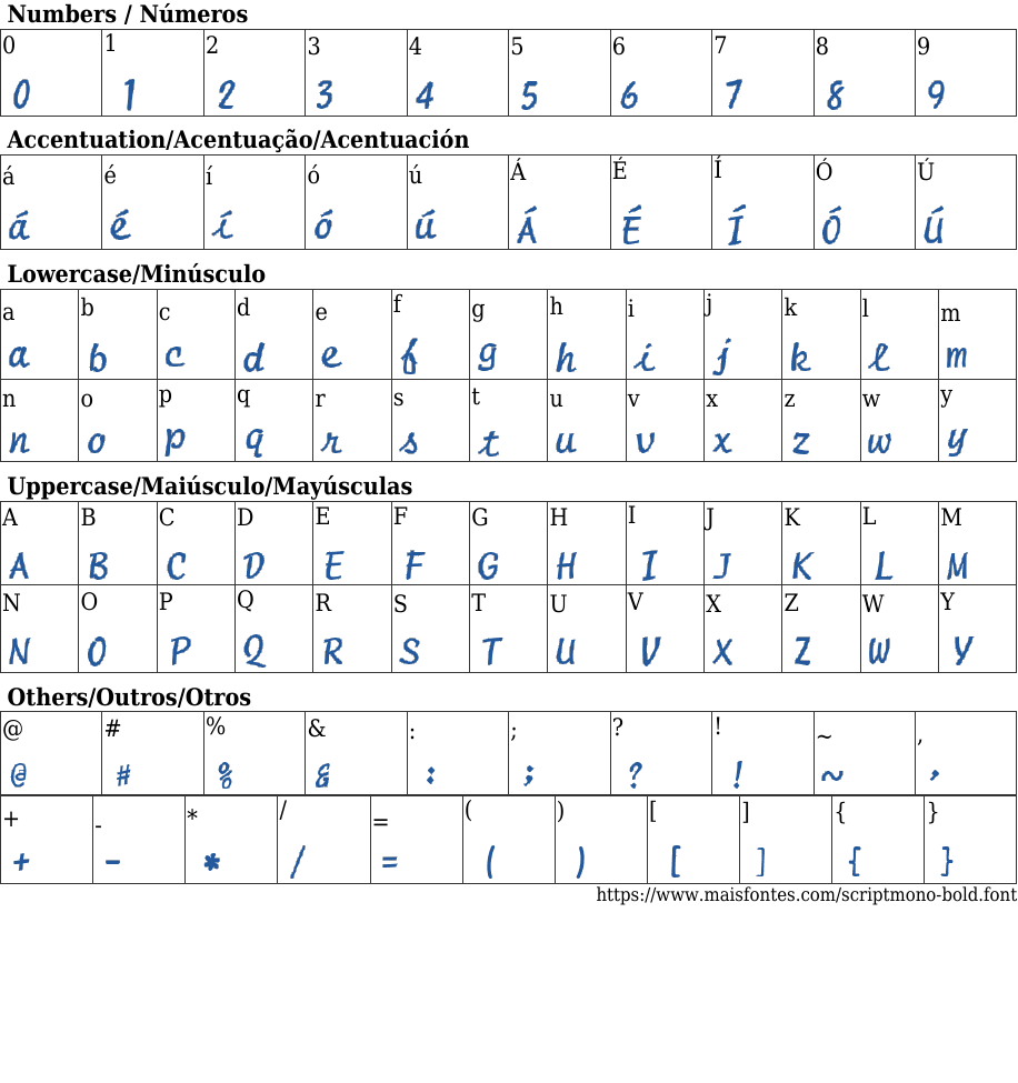 Script Mono Bold: Free Font Download | MaisFontes