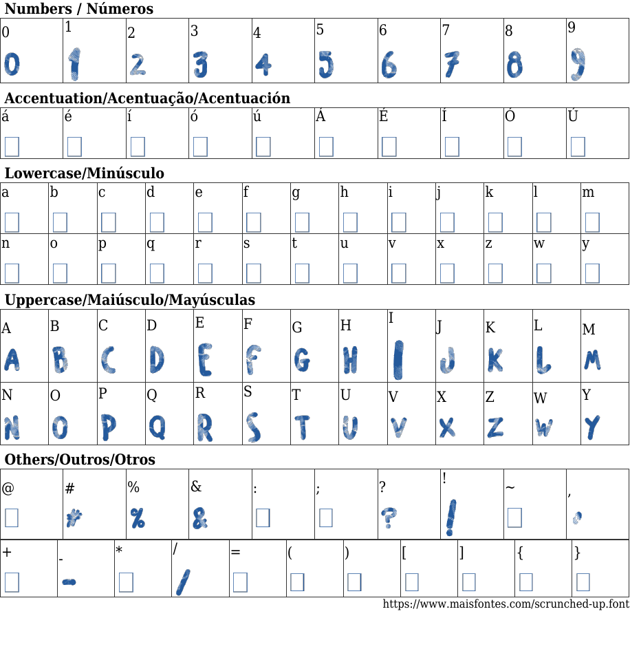 SCRUNCHED UP: Free Font Download | MaisFontes