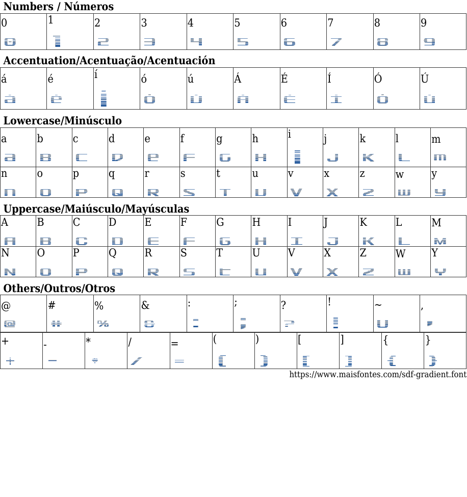 SDF Gradient: Free Font Download | MaisFontes