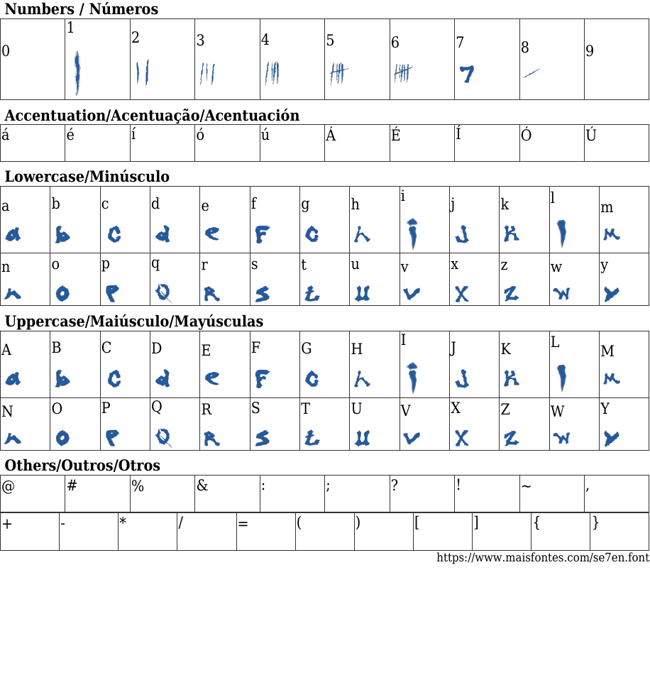 Se7en Font: Free Download | MaisFontes