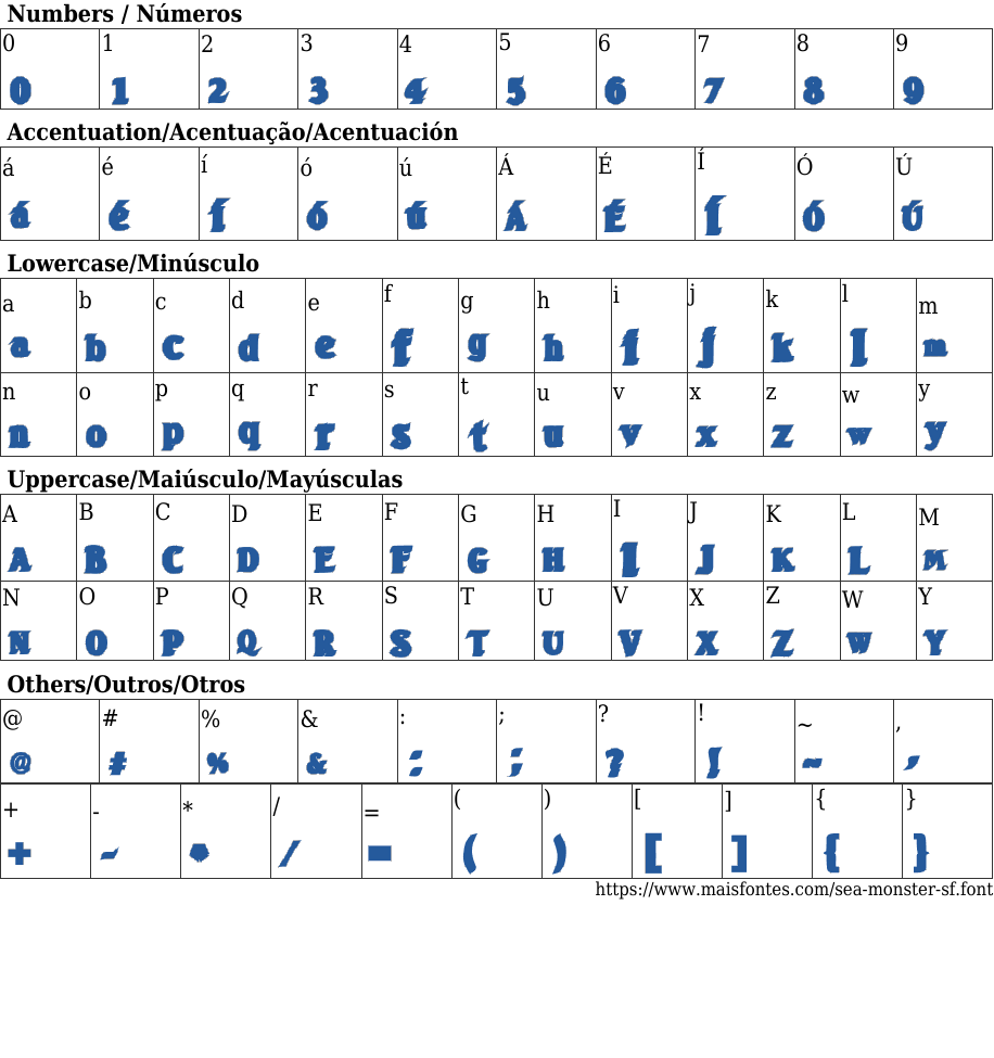Sea Monster SF: Free Font Download | MaisFontes
