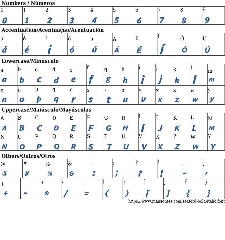 Seaford Bold Italic: Free Font Download | MaisFontes