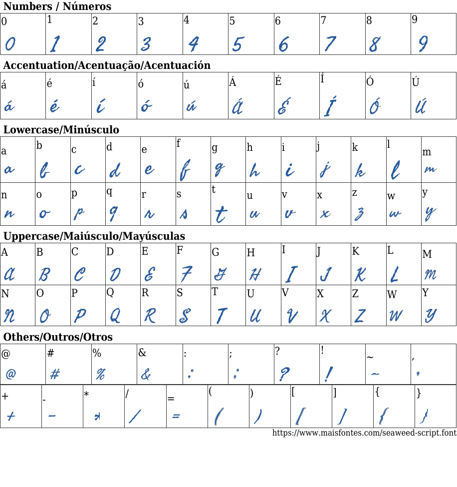 Seaweed Script: Free Font Download | MaisFontes