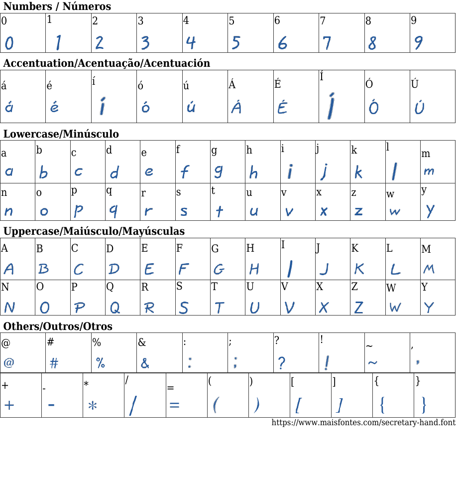 Secretary Hand: Baixar Fonte Grátis | MaisFontes