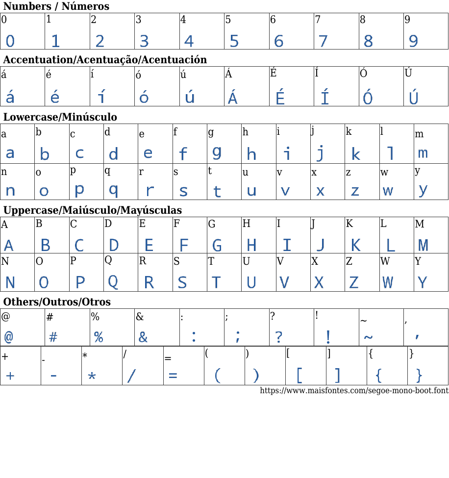 Segoe Mono Boot Free Font Download Maisfontes