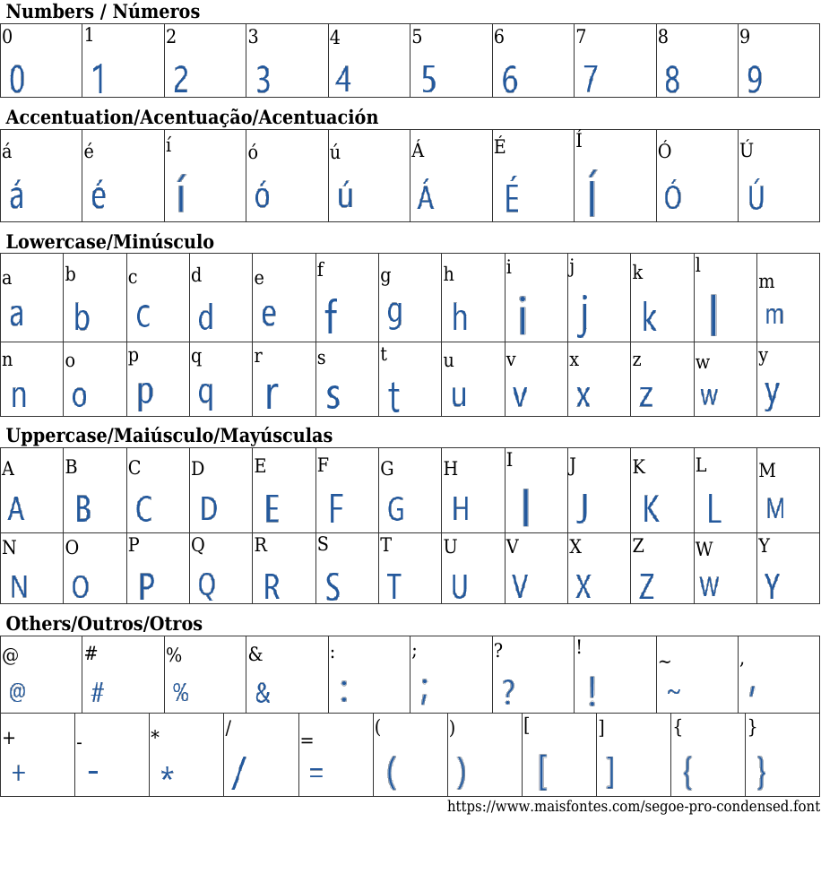 Segoe Pro Condensed: Free Font Download | MaisFontes