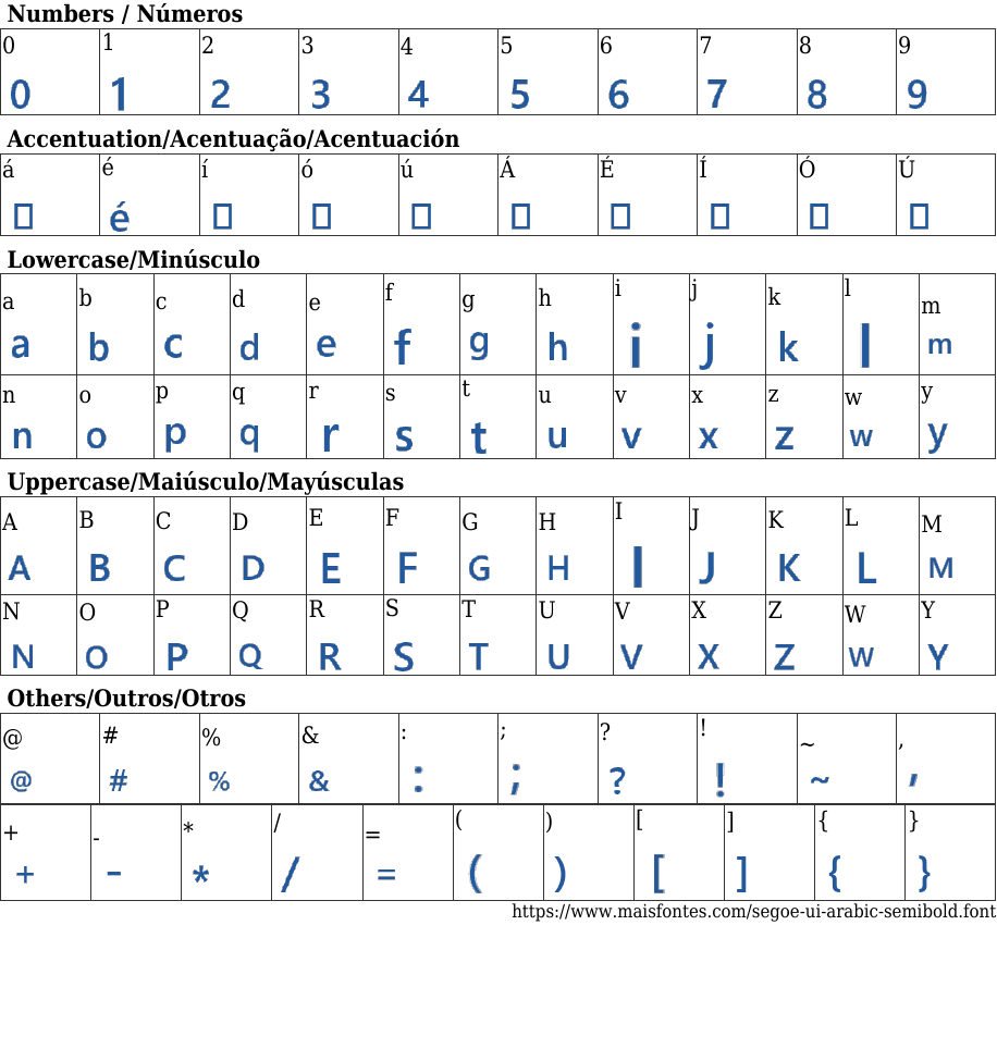 Segoe UI Arabic SemiBold: Free Font Download | MaisFontes