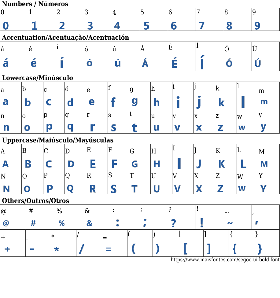 Segoe UI Bold: Free Font Download | MaisFontes