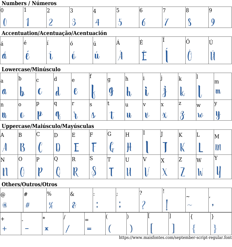 September Script Regular Font: Free Download | MaisFontes