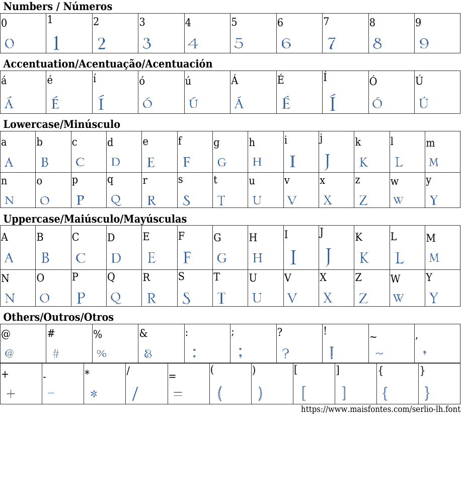 Serlio LH Font: Free Download | MaisFontes