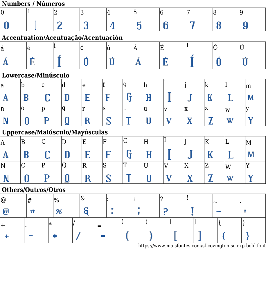SF Covington SC Exp Bold: Free Font Download | MaisFontes