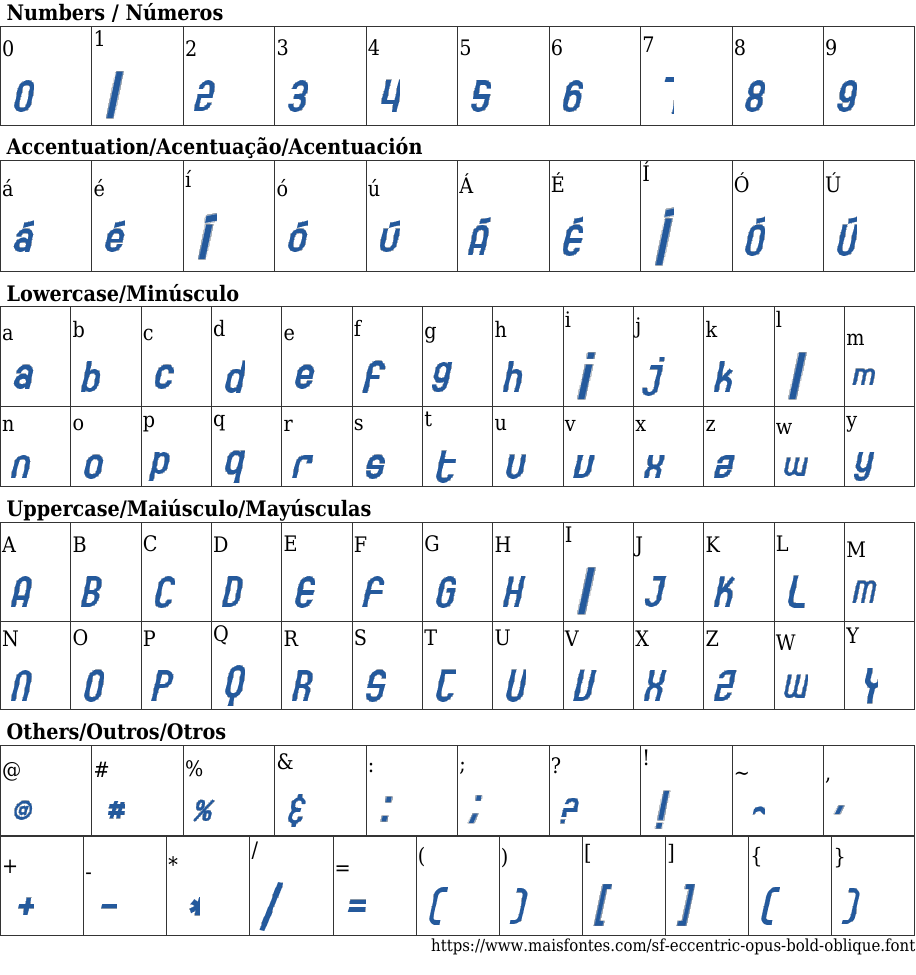 SF Eccentric Opus Bold Oblique: Free Font Download | MaisFontes