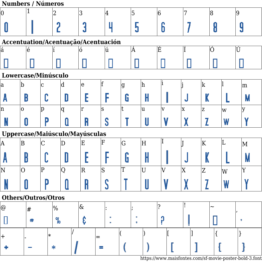 SF Movie Poster v1.2 Bold: Free Font Download | MaisFontes