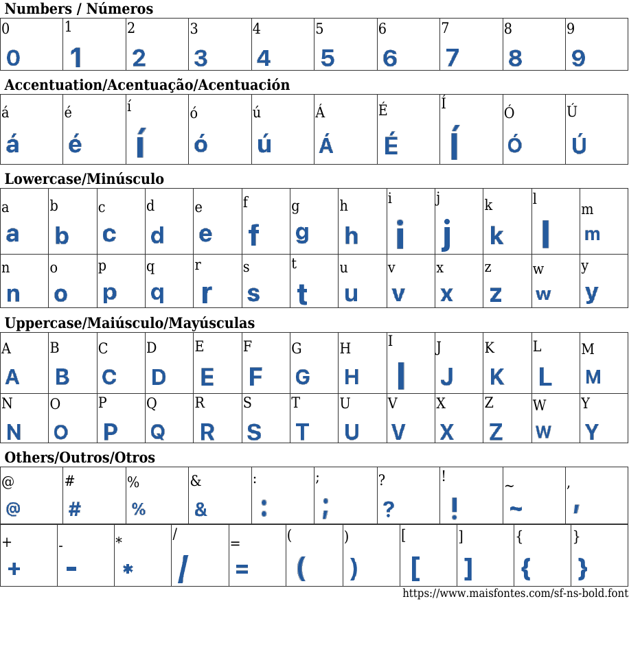 SF NS Bold: Free Font Download | MaisFontes