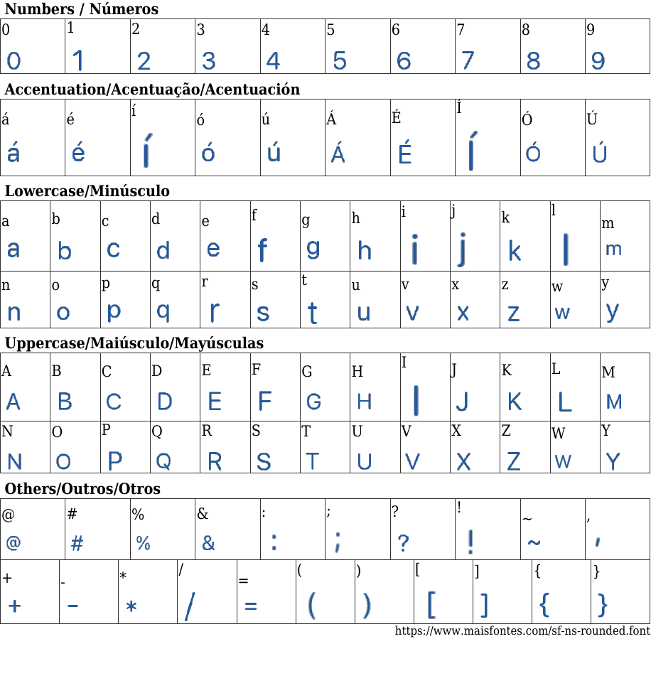 SF NS Rounded: Free Font Download | MaisFontes