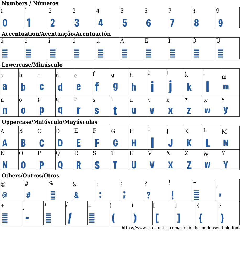 SF Shields Condensed Bold Font: Free Download | MaisFontes
