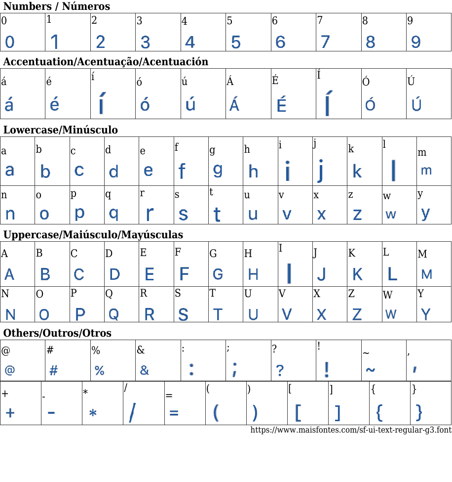 SF UI Text G3 Regular: Download Free Font | MaisFontes