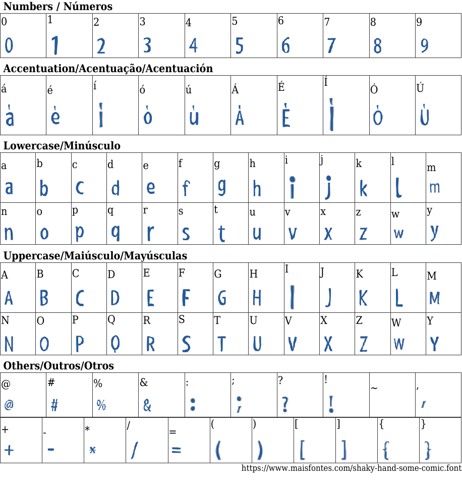 Shaky Hand Some Comic: Free Font Download | MaisFontes