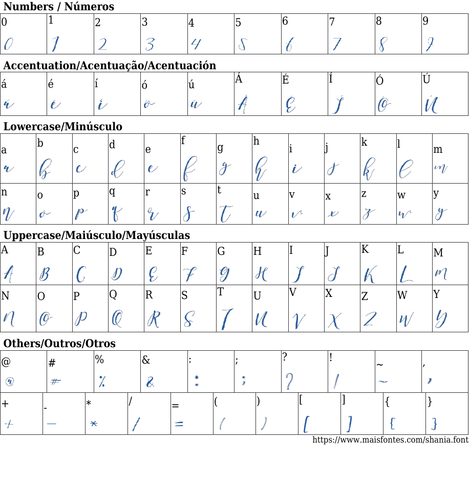 Shania: Free Font Download | MaisFontes