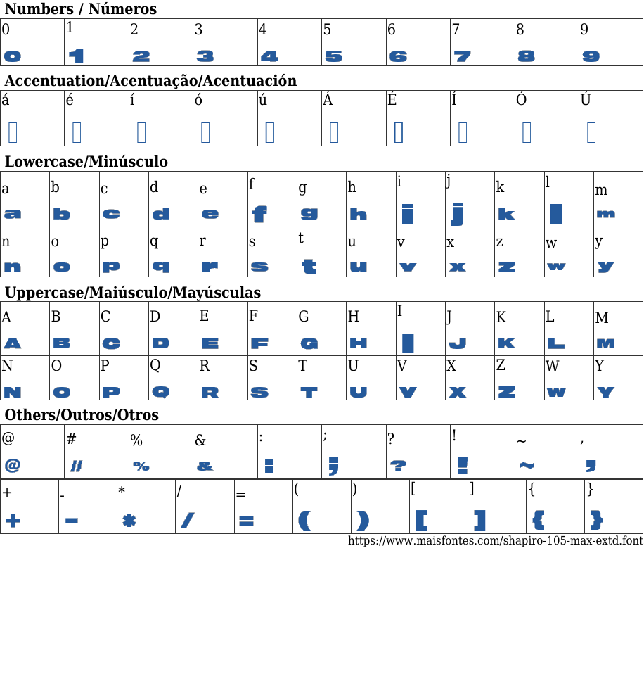Shapiro 105 Max Extended: Free Font Download | MaisFontes