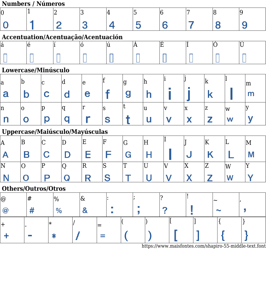 Shapiro 55 Middle Text: Free Font Download | MaisFontes