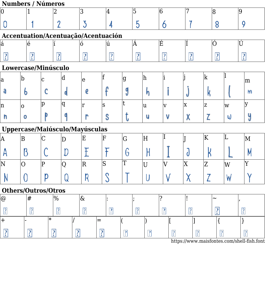 Shell fish: Free Font Download | MaisFontes