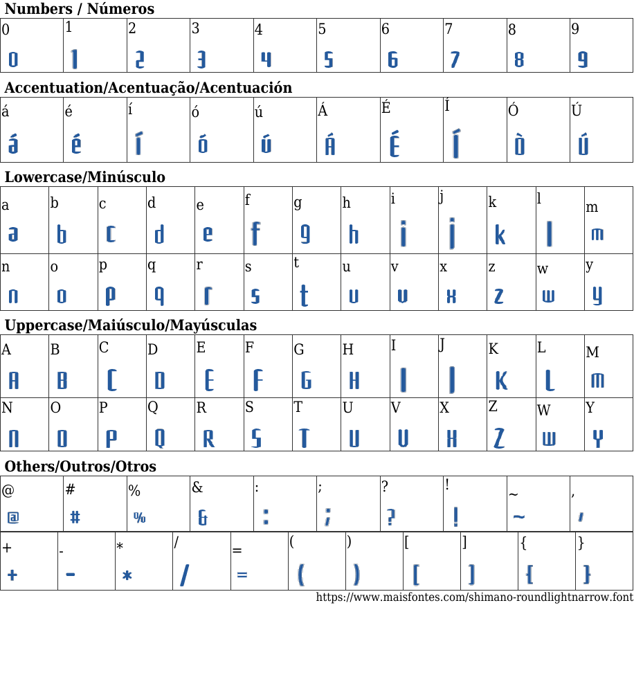 Shimano Round Light Narrow: Free Font Download | MaisFontes