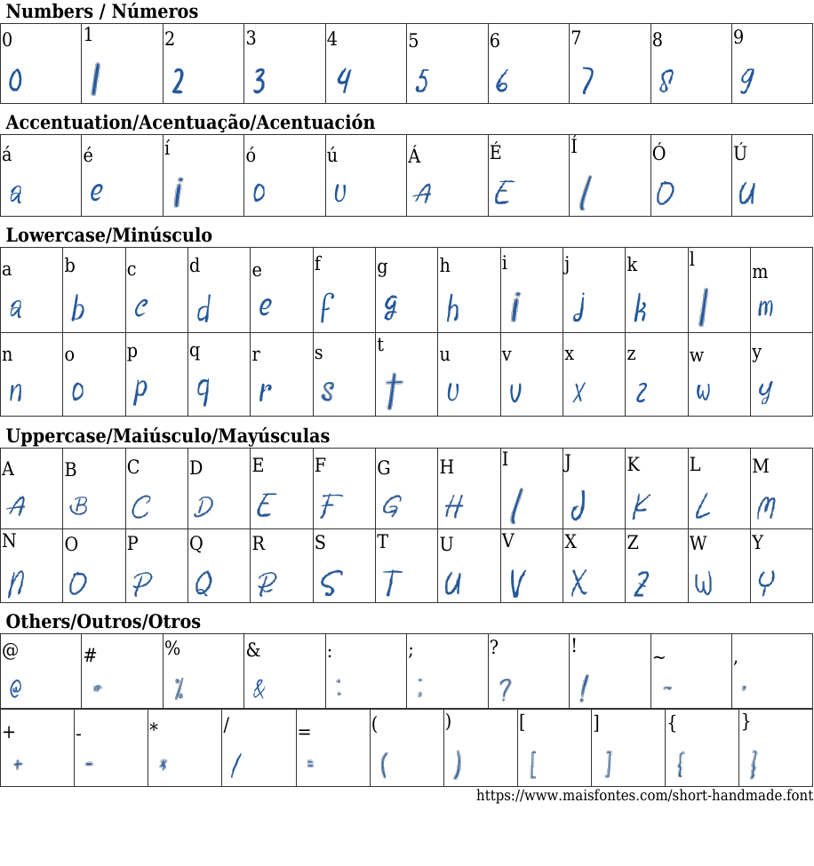Short Handmade: Free Font Download | MaisFontes