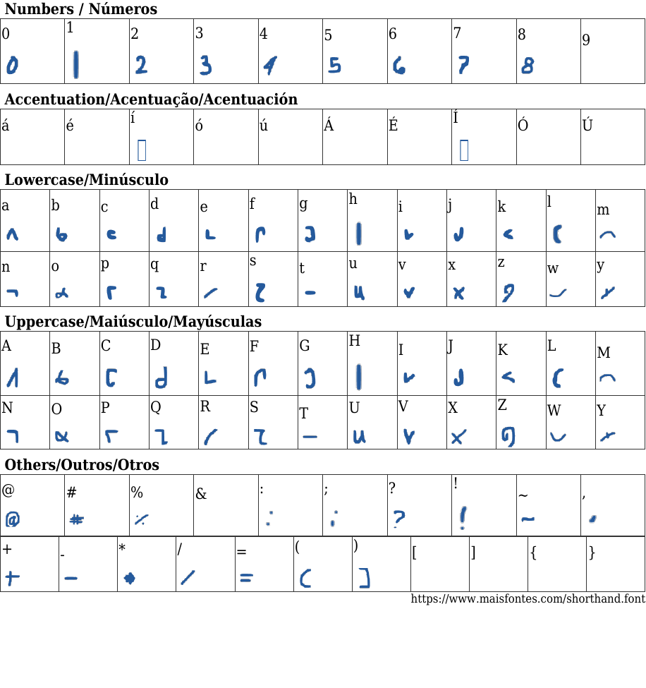 Shorthand Font: Free Download | MaisFontes