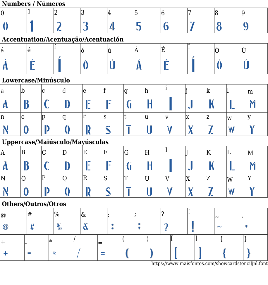 ShowCard Stencil Font: Free Download | MaisFontes