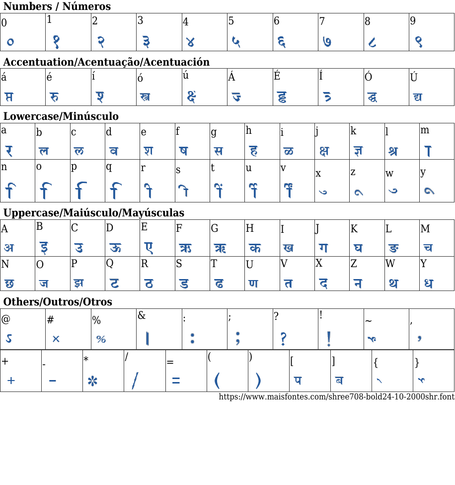 SHREE708 Bold24 10 2000SHR: Free Font Download | MaisFontes