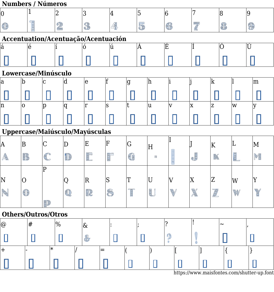 SHUTTER UP CAPS: Baixar Fonte Grátis | MaisFontes