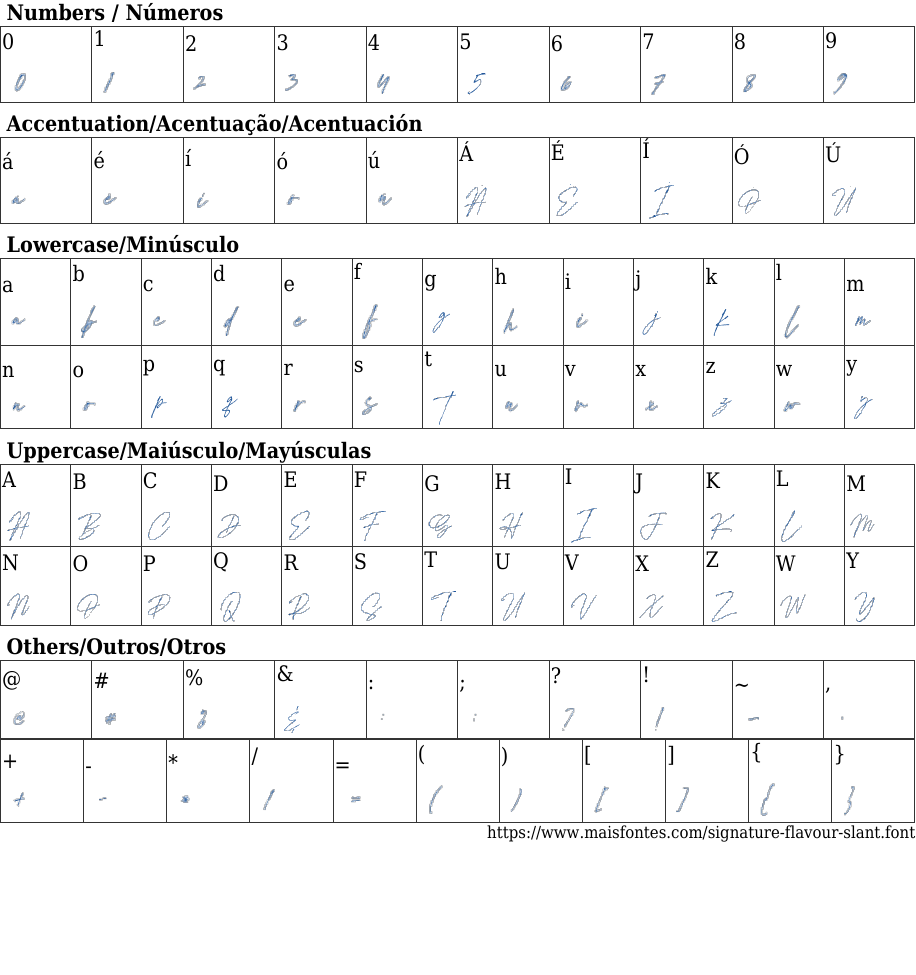 Signature Flavour Slant: Free Font Download | MaisFontes