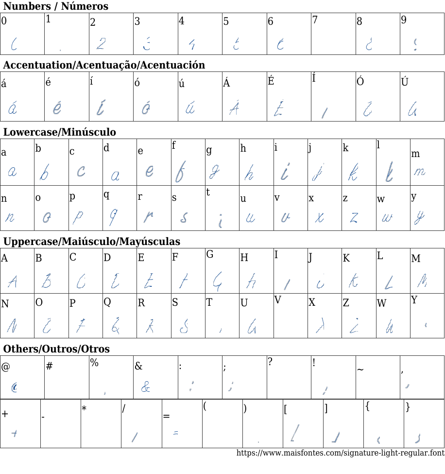 Signature Light Regular Font: Free Download | MaisFontes