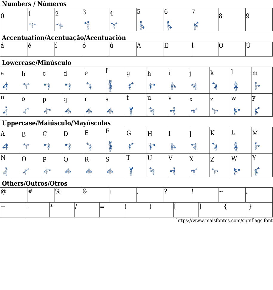 Sign Flags: Free Font Download | MaisFontes