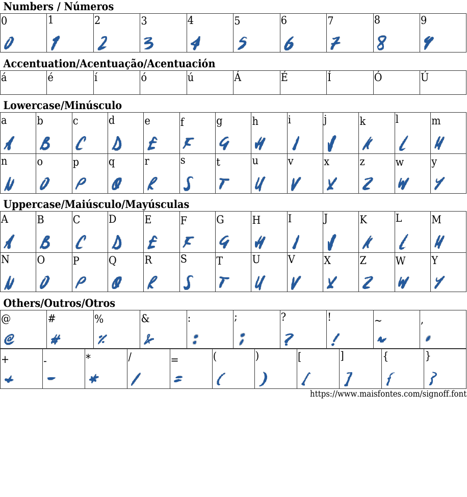 Signoff: Free Font Download | MaisFontes