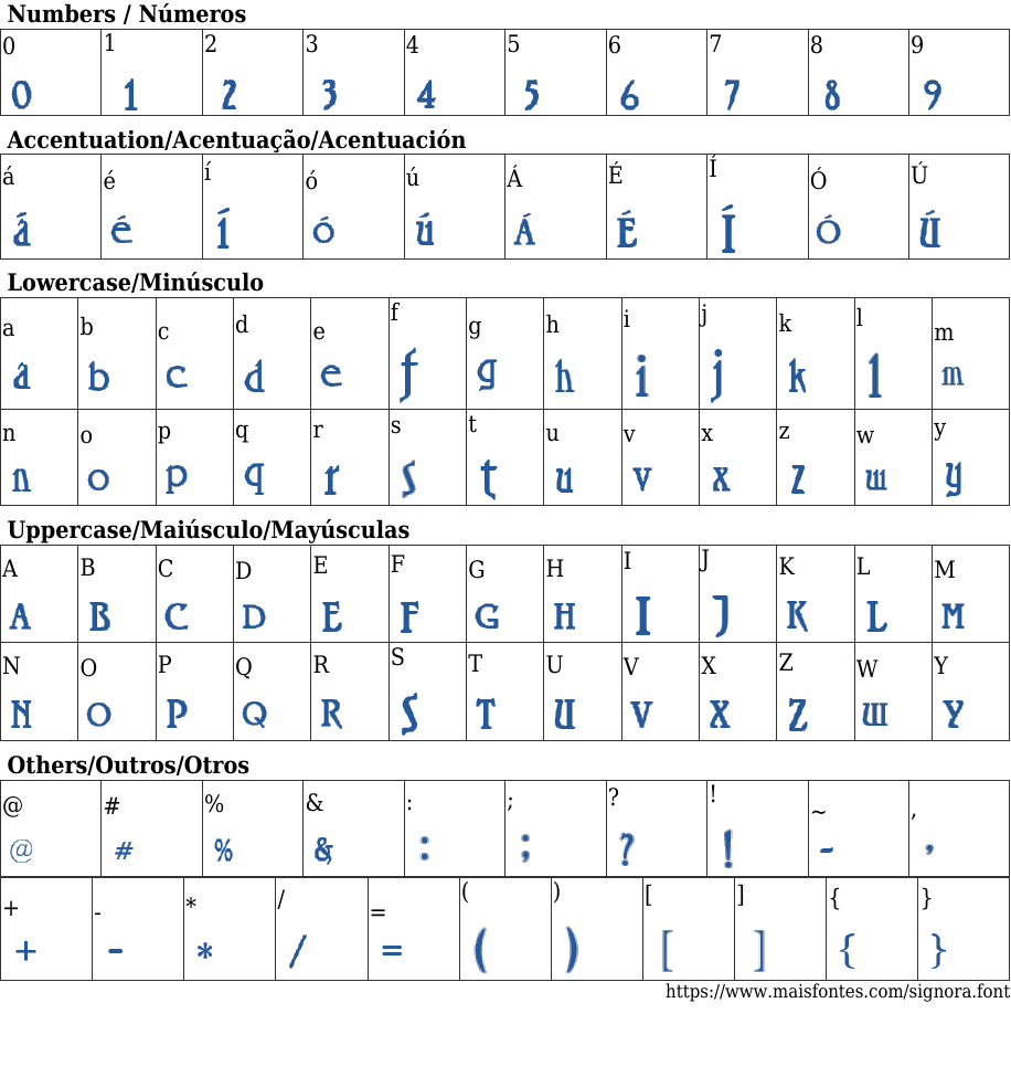 Signora: Free Font Download | MaisFontes