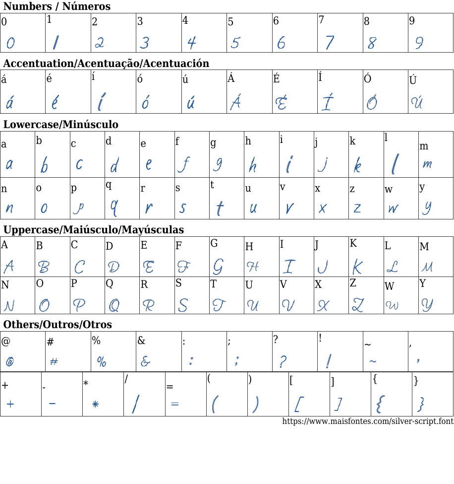 Silver Script: Baixar Fonte Grátis | MaisFontes
