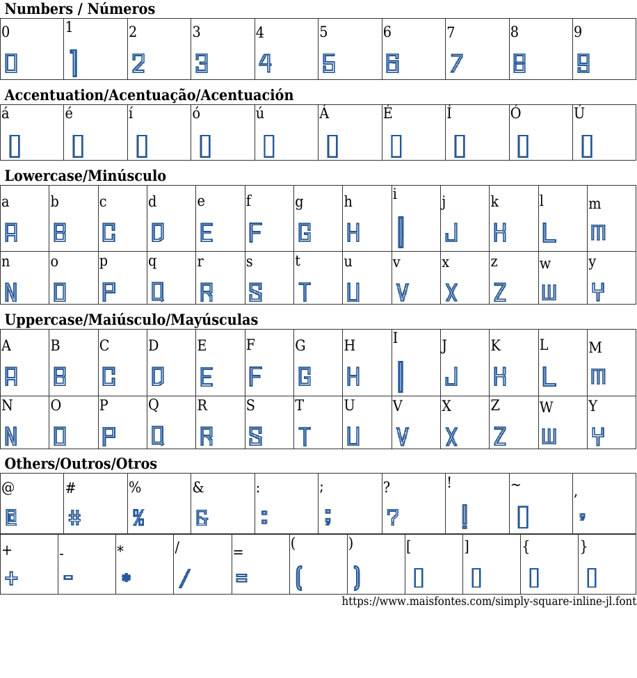 Simply Square Inline: Baixar Fonte Grátis | MaisFontes