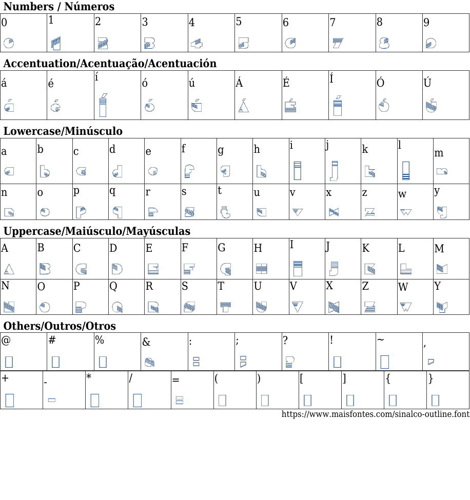 Sinalco Outline: Free Font Download | MaisFontes