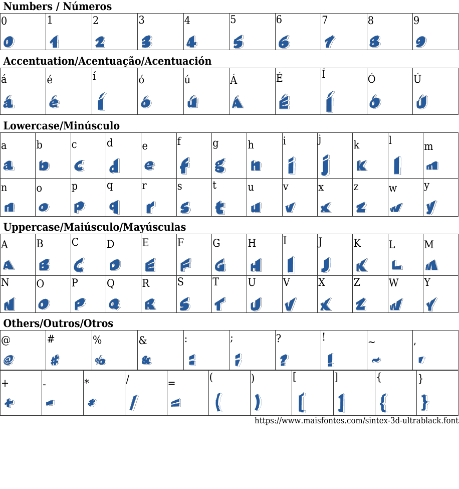 Sintex 3D Ultra Black: Free Font Download | MaisFontes