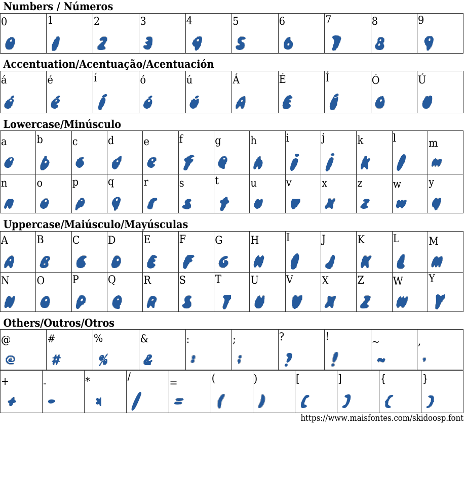 SkidoosP: Free Font Download | MaisFontes