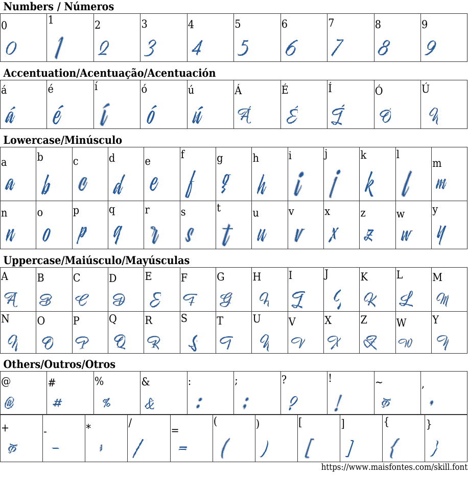 Skill: Free Font Download | MaisFontes