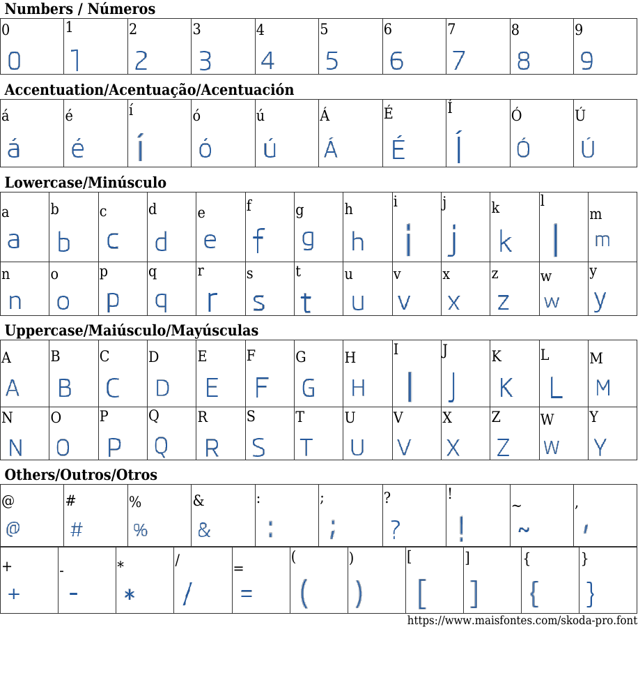Skoda Pro: Download Free Font | MaisFontes