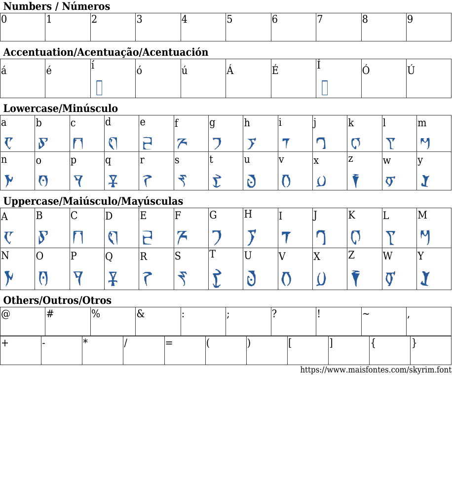 Skyrim: Free Font Download | MaisFontes