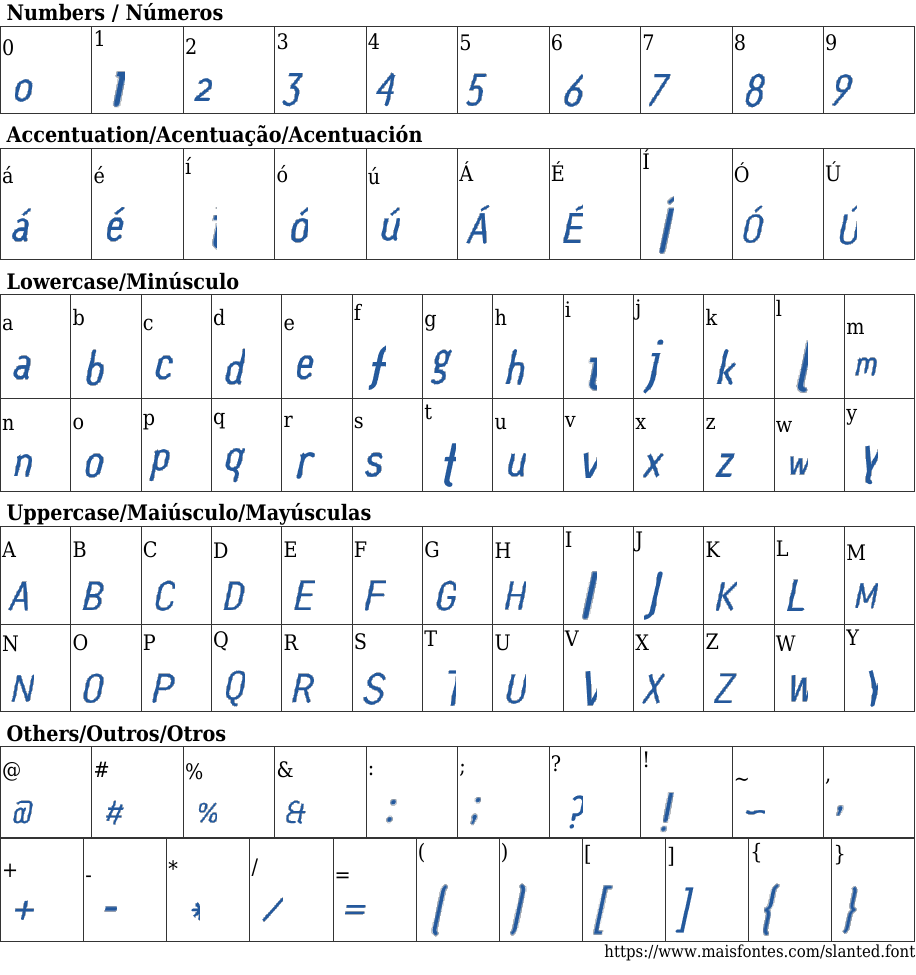 Slanted: Free Font Download | MaisFontes